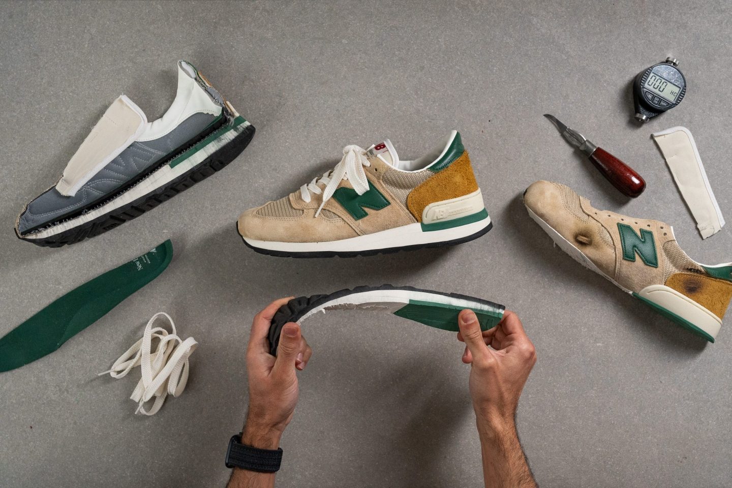 Cut in half: New Balance 990 v1 Review | RunRepeat